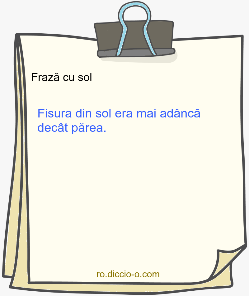 9 propoziții cu „sol” — exemple