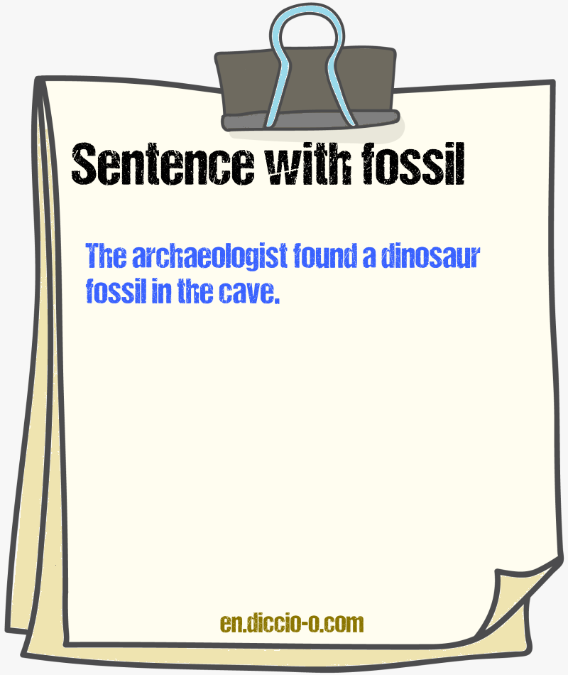 13 sentences with “fossil” — examples