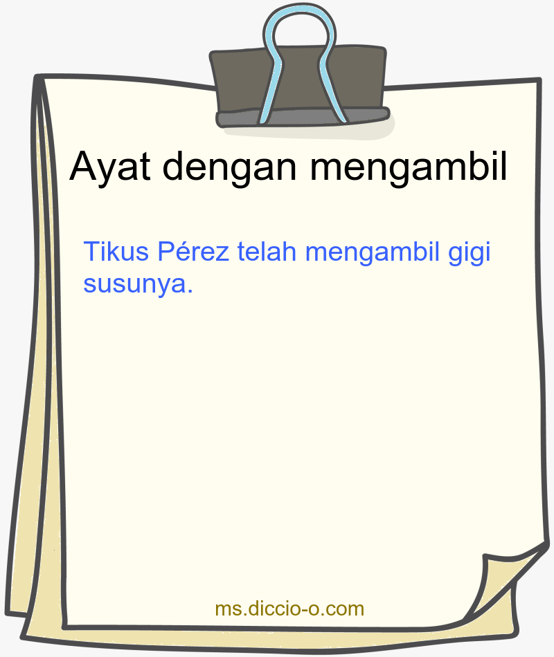 24 ayat dengan perkataan “mengambil” — contoh